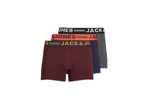 5713232842113 - JACK & JONES Trunks JACLICHFIELD Burgundy Unifarben Rot - Gr L