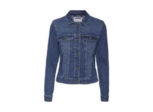 5715307296784 - NOISY MAY Jeans Jacke Debra Medium Blue Denim 2 Unifarben Blau - Gr XS