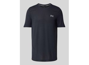 0196040335995 - UNDER ARMOUR Funktionsshirt Logo-Print schnelltrocknend für Herren schwarz L