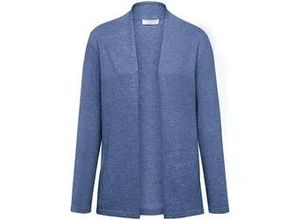 4061389112346 - Strickjacke Modell Caro Seide Kaschmir blau 40