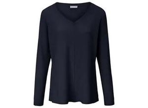 4061389005341 - V-Pullover aus 100% Premium-Kaschmir blau 46