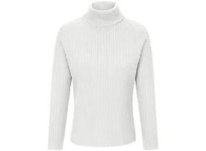 4061389351837 - Rollkragen-Pullover aus 100% Schurwolle-Merino weiss 36