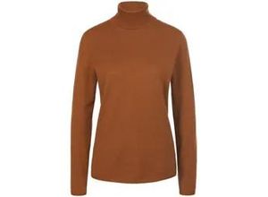 4065691318199 - Rollkragen-Pullover aus Schurwolle und Kaschmir braun 38