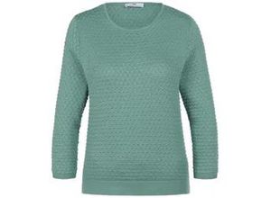 4065691325555 - Rundhals-Pullover aus 100% Baumwolle Supima grün 36