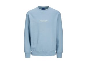 5715608609955 - JACK & JONES Sweatshirt JORVESTERBRO SWEAT CREW NECK NOOS Mountain Spring Unifarben Blau - Gr XL