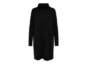 5713748387184 - ONLY Strickkleid ONLJANA L S COWLNCK DRESS WOOL KNT NOOS Black Unifarben Schwarz - Gr L