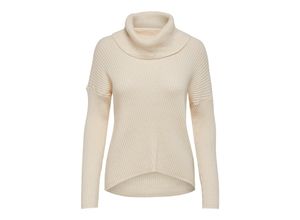 5715098267932 - ONLY Rollkragenpullover Katia Whitecap Gray Melange Unifarben Weiß - Gr S