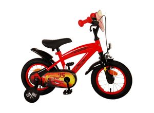 8715347212932 - Kinderfahrrad Disney Cars für Jungen 12 Zoll Kinderrad in Rot