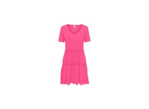 5715414311745 - JDY Jerseykleid Dalila Shocking Pink Unifarben Pink - Gr XS