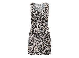 5715419165022 - JDY Minikleid Starr Life Tapiocal Black Abstract Animal Animalprint Beige - Gr L