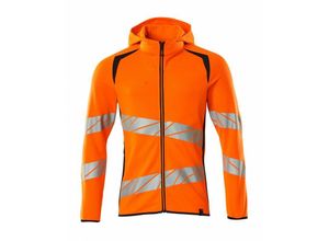 5711074845019 - Sweatshirt mit Kapuze moderne Passform Kapuzensweatshirt Gr s hi-vis orange schwarzblau - Mascot