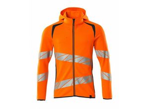 5711074845491 - Sweatshirt mit Kapuze moderne Passform Kapuzensweatshirt Gr l hi-vis orange dunkelpetroleum - Mascot