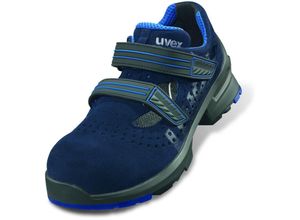 4031101584294 - UVEX 1 Sicherheits-Sandale 85308 S1 SRC blau mit Klettverschl Weite 11 Gr 41