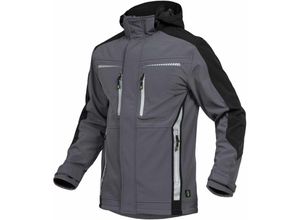 4003457375017 - Sommer-Softshell Jacke flexs Gr 2XL grau schwarz - grau schwarz - Leibwächter