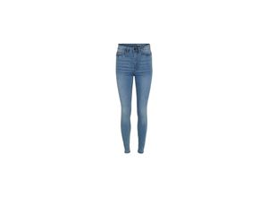 5714505612297 - NOISY MAY Skinny Jeans Callie Light Blue Denim Unifarben Blau - Gr 27 x 30