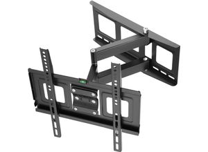 4260182878002 - TV Wandhalterung neigbar schwenkbar für 32 (81cm) - 55 (140cm) VESA max 400x400 bis 70kg - schwarz