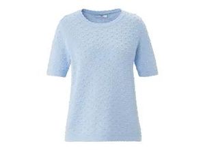 4061389822047 - Rundhals-Pullover aus 100% SUPIMA®-Baumwolle blau 46