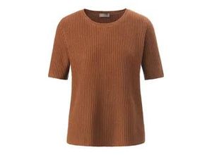 4065691191914 - Rundhals-Pullover aus Seide und Kaschmir braun 38