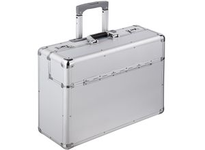 4260397650684 - tectake® Pilotenkoffer aus Aluminium mit abgerundeten Ecken 2 Zahlenkombinationsschlösser 55 x 22 x 49 cm