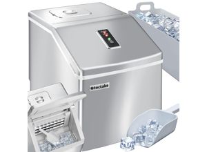 4260182871256 - tectake® Eiswürfelmaschine für klare Eiswürfel 22 l Wassertank 13 kg in 24 h inklusive Eiskorb und Eisschaufel