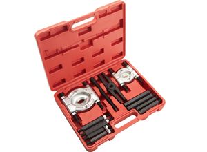 4260182879627 - tectake® Lagerabzieher-Set 12-teilig maximale Spannweiten 52 und 62 mm übersichtliche Anordnung im Kunststoffkoffer