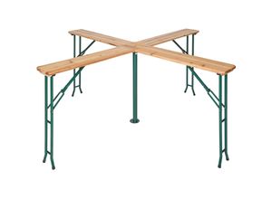 4260435994879 - tectake® Stehtisch klappbar und standfest bodenschonende Kunststofffüße 241 x 241 x 103 cm