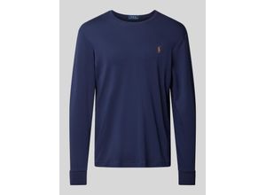 3615735897886 - Polo Luxury Pima Cotton Long Sleeve T-Shirt Refined Navy