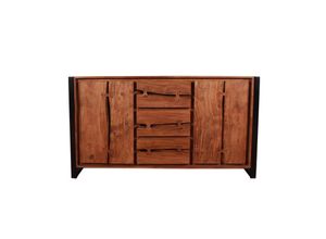 4059865157844 - Sideboard Natural Edge Akazie Kommode Wohnzimmer Esszimmer Schubladen Schrank