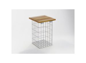 4251062718686 - Gabiona Hocker feuerverzinkt MW 5 x 10 cm TEAK