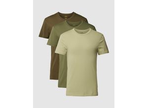 3616533099076 - Polo 3-Pack Crew Neck T-Shirt Green Olive Defender Green