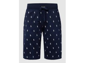 3616531386222 - Pyjama-Shorts Herren Baumwolle marine gemustert