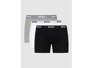 4063535098757 - HUGO BOSS Boxershorts mit Logostreifen im 3er-Pack