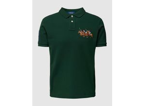 3616414325652 - Custom Slim Fit Poloshirt mit Motiv-Stitching