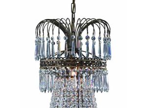 7394472192732 - LK100659 - 9 Light Crystal Kronleuchter Deckenleuchte Antik E14 - Markslojd