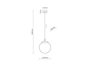 5901780556693 - Hängeleuchte Esme Opalglas einflammig Ø 25 cm