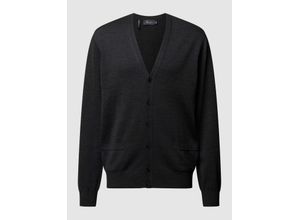 4026401905139 - MAERZ Strickjacke Herren Schurwolle anthrazit