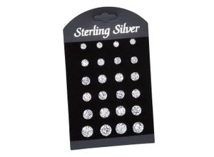 4006046280488 - Paar Ohrstecker VIVANCE 925 Silber Ohrringe Set Zirkonia Gr ONE-SIZE Silber 925 (Sterlingsilber) weiß (weiß weiß) Damen Ohrstecker