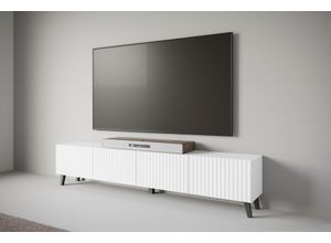 4068222739890 - Lowboard INOSIGN LOWBOARD PHUKET Sideboards Gr B H T 190 cm x 39 cm x 32 cm weiß matt matt mdf Lowboards TV-Board mit Strukturfront grifflose Breite 190 cm