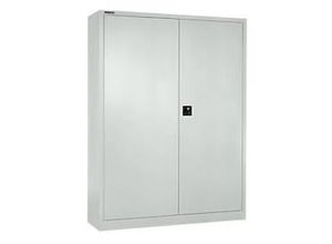 4051273516480 - Select Garderobenschrank MS iCONOMY Stahl Mitteltrennwand B 1200 x T 400 x H 1935 mm alusilber RAL 9006