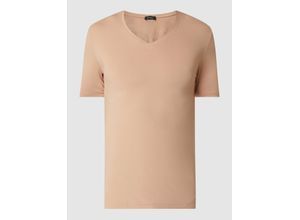 0888721348683 - Herren T-Shirt V-Neck - Cotton Superior orange beige