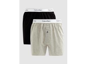 8718935872457 - - 2er Packung gewebter Boxershorts in enger Psassform-Bunt