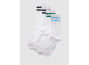 4065807560597 - Socken mit Kontraststreifen im 4er-Pack