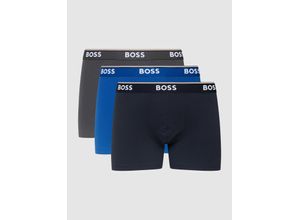 4063535098641 - HUGO BOSS Boxershorts mit Logostreifen im 3er-Pack