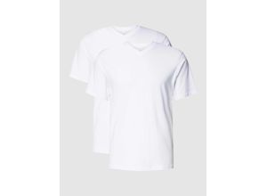 4046005497397 - T-Shirt mit V-Ausschnitt im 2er-Pack Modell PURE COTTON