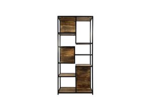 8719956074110 - Standregal Levels Mangoholz Eisen 78x35x178 Natur Schwarz