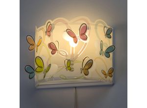 8420406621487 - Kinderzimmer Wandleuchte Butterfly E27 - Weiß - Dalber