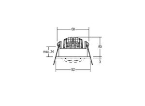 4251433907190 - 33353643 33353643 LED-Einbauleuchte LED 6 W Titan