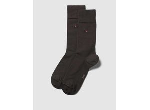 8713537477901 - Übergröße  Tommy Hilfiger Socken Doppelpack in Dunkelbraun