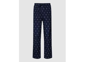 3616850234419 - Pyjamahose Herren Baumwolle blau Gemustert