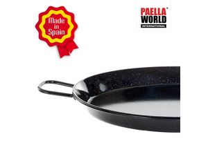 4041571050700 - Leichte Paella Pfanne Ø 24 cmemailliert robust und preiswert Ideal für Paella Reisgerichte und Pfannengerichte